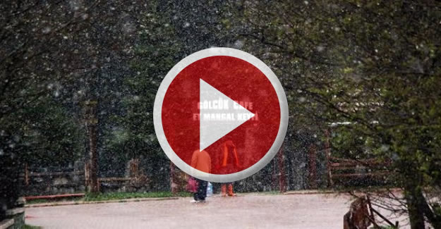 Gölcük'te lapa lapa kar - Son Dakika Bartın Haberleri